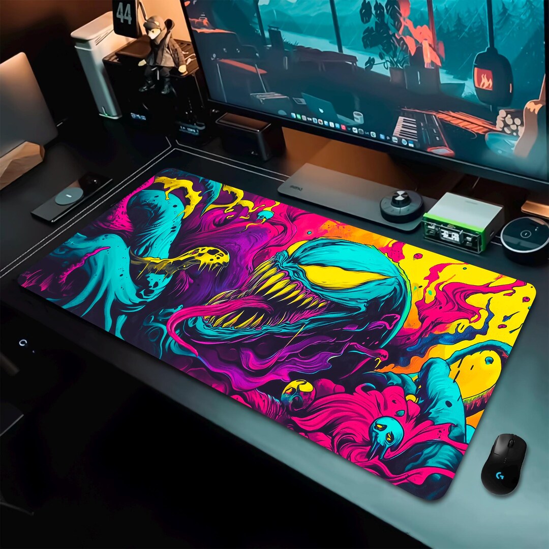 Symbiote Gaming Desk Mat, Super Hero Mouse Pad, Villain Mouse Pad ...