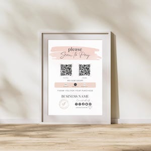 Editable Scan to Pay Sign, Custom QR Code Template, DIY Customizable ...