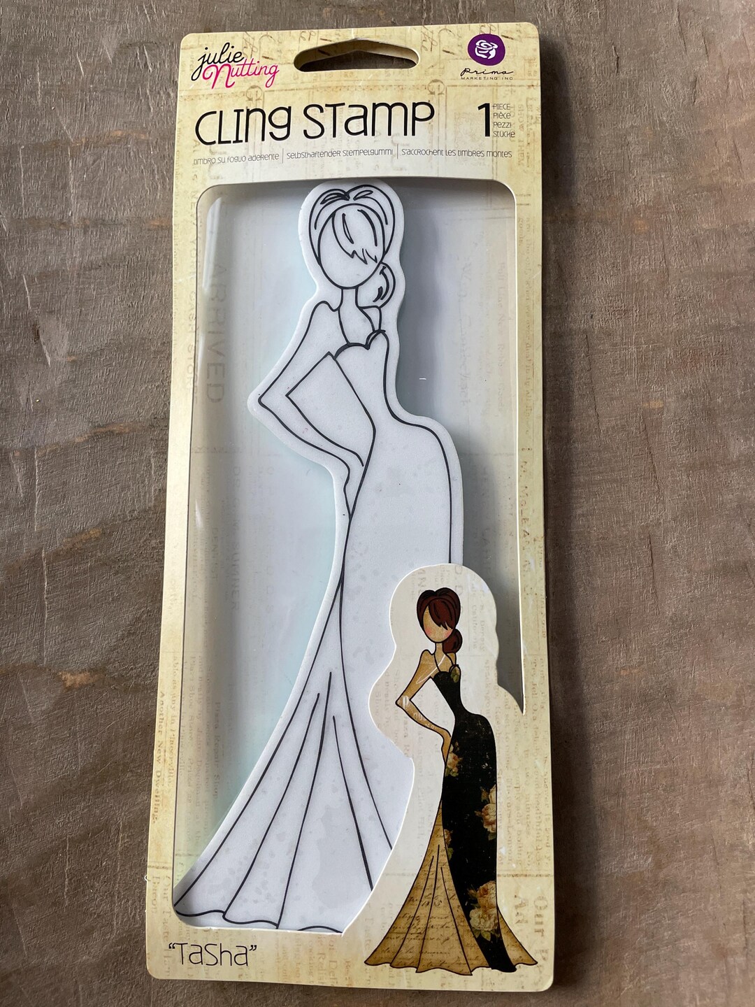 Julie Nutting Mixed Media Rubber Stamp-tasha and 2 Piece Die - Etsy