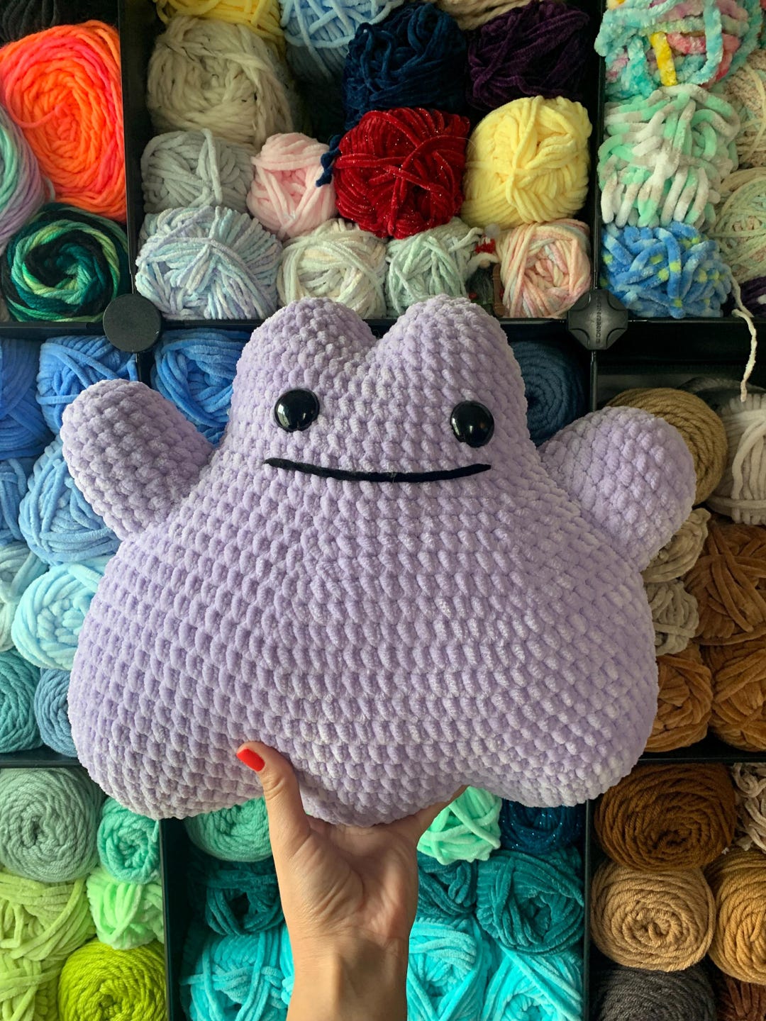 Ditto From Pokémon Ready to Be Shipped Item, Ditto Crochet, Ditto ...