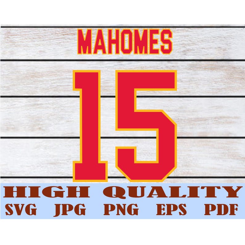 Mahomes Jersey SVG PNG JPG Eps Pdf Mahomes 87 Svg Number 87 Svg Perfect ...