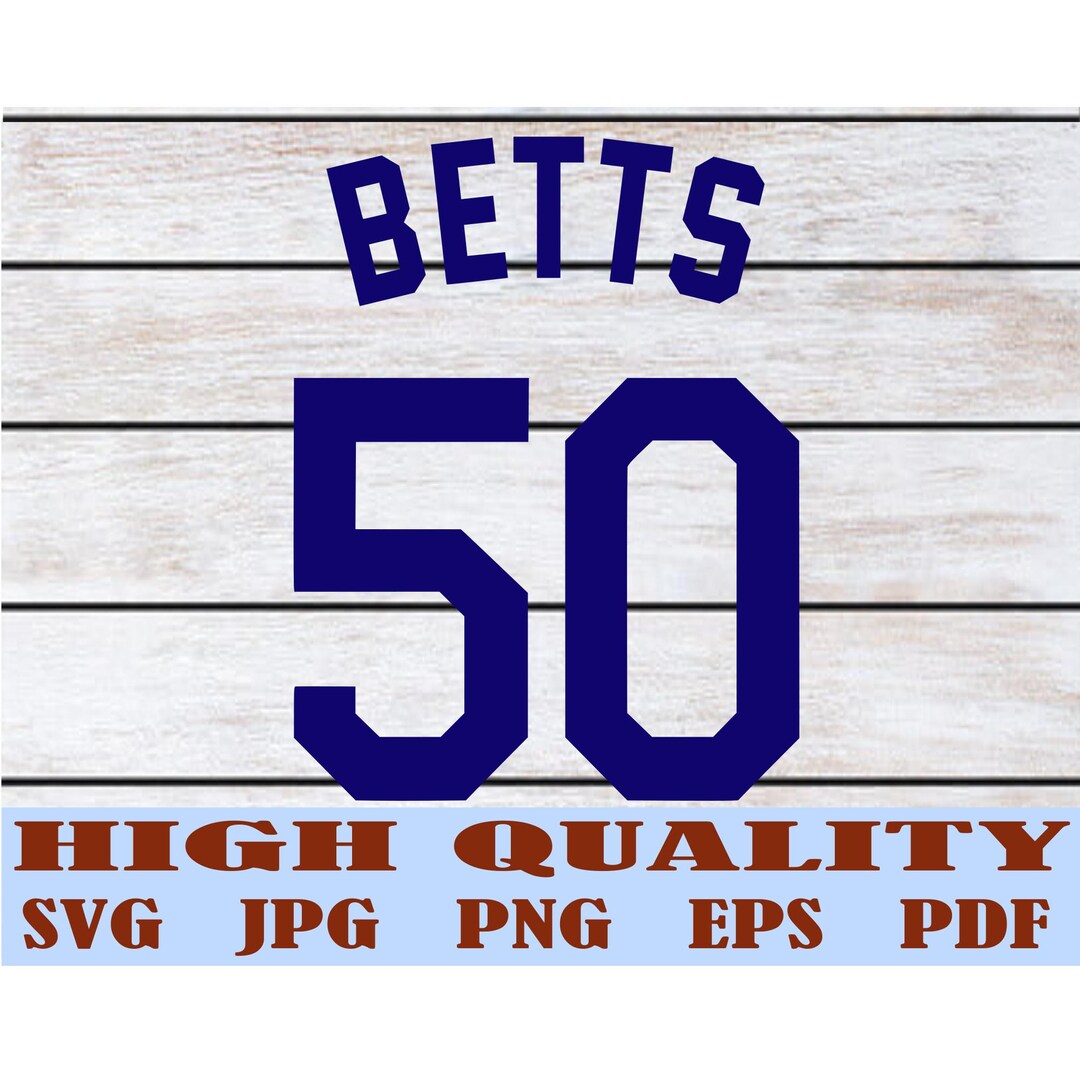 Betts Jersey SVG PNG JPG Eps Pdf Mookie Betts Jersey Number 50 Svg Mookie Betts Jersey Svg Betts ...