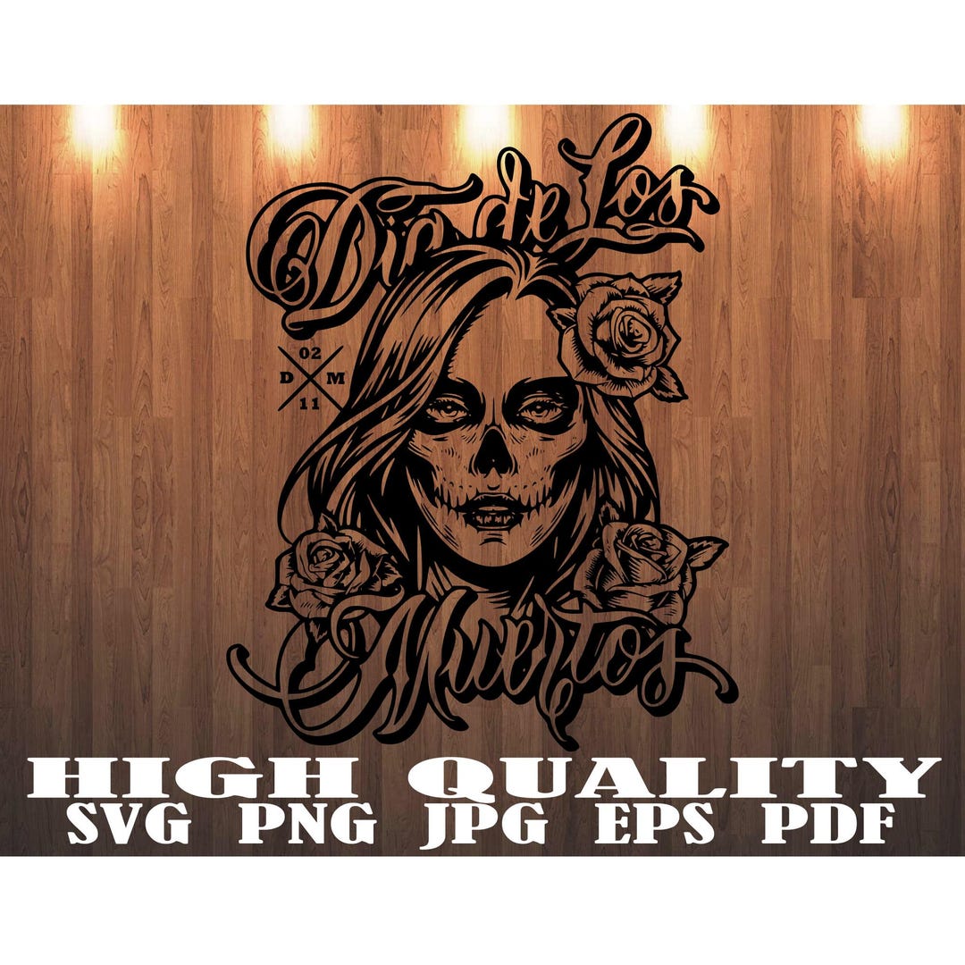 Mexican Day of the Dead Skull Svg, Viva Mexico Svg, Dia De Los Muertos ...