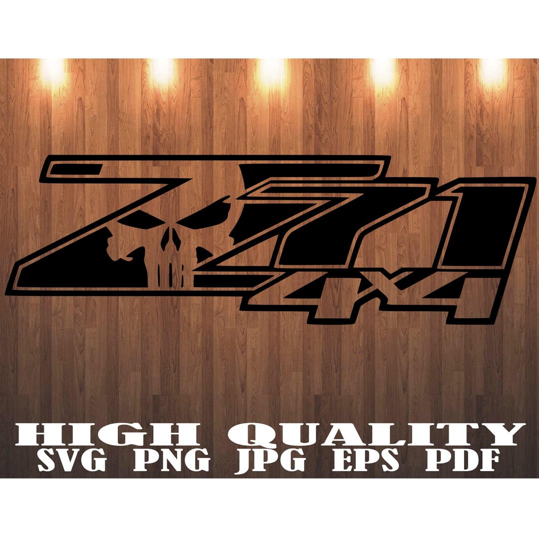 Z71 4x4 Svg Png Jpg Eps Pdf Z71 4x4 Offroad Decals Svg Z71 4x4 3D Truck ...