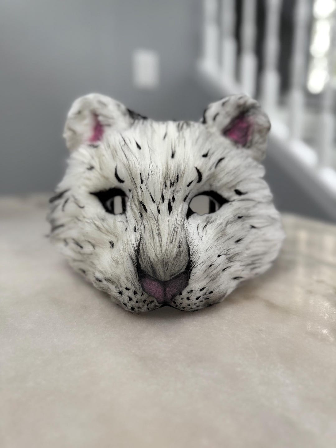 Snow Leopard Cat Mask - Etsy