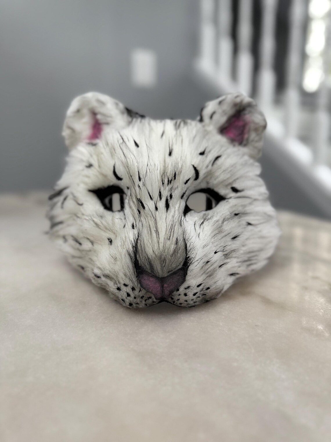 Snow Leopard Cat Mask - Etsy