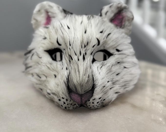 Snow Leopard Therian Mask - Etsy