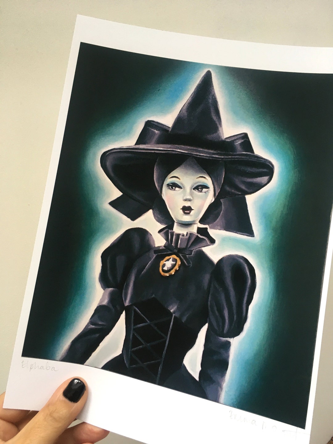 Wicked Witch of the West / A4 Art Print / 'elphaba' / Witchcraft / Doll ...