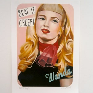 Print Cry Baby's Wanda Woodward - Beat It Creep! John Waters Movie - Etsy
