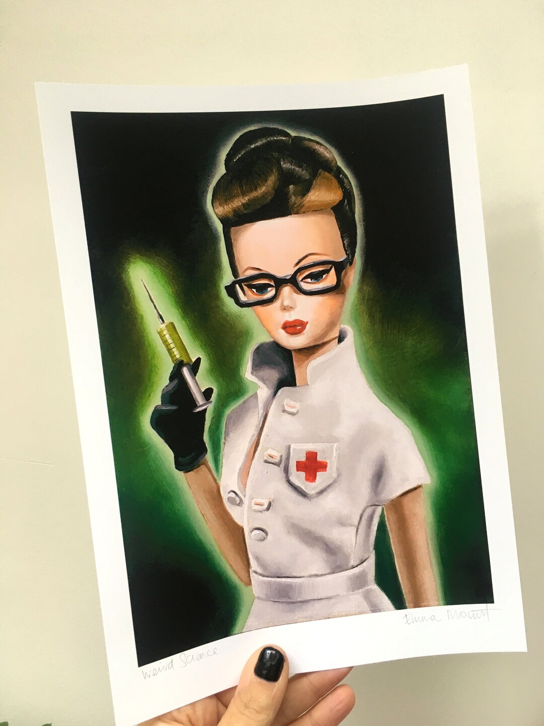 Mad Scientist Nurse Silkstone Doll / A4 Art Print / 'weird Science ...