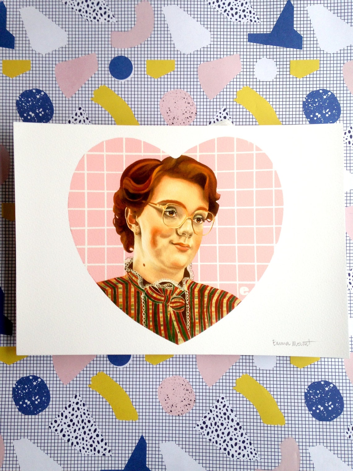 Barb Art Print - Stranger Things Geek Girl in the Upside Down - Etsy