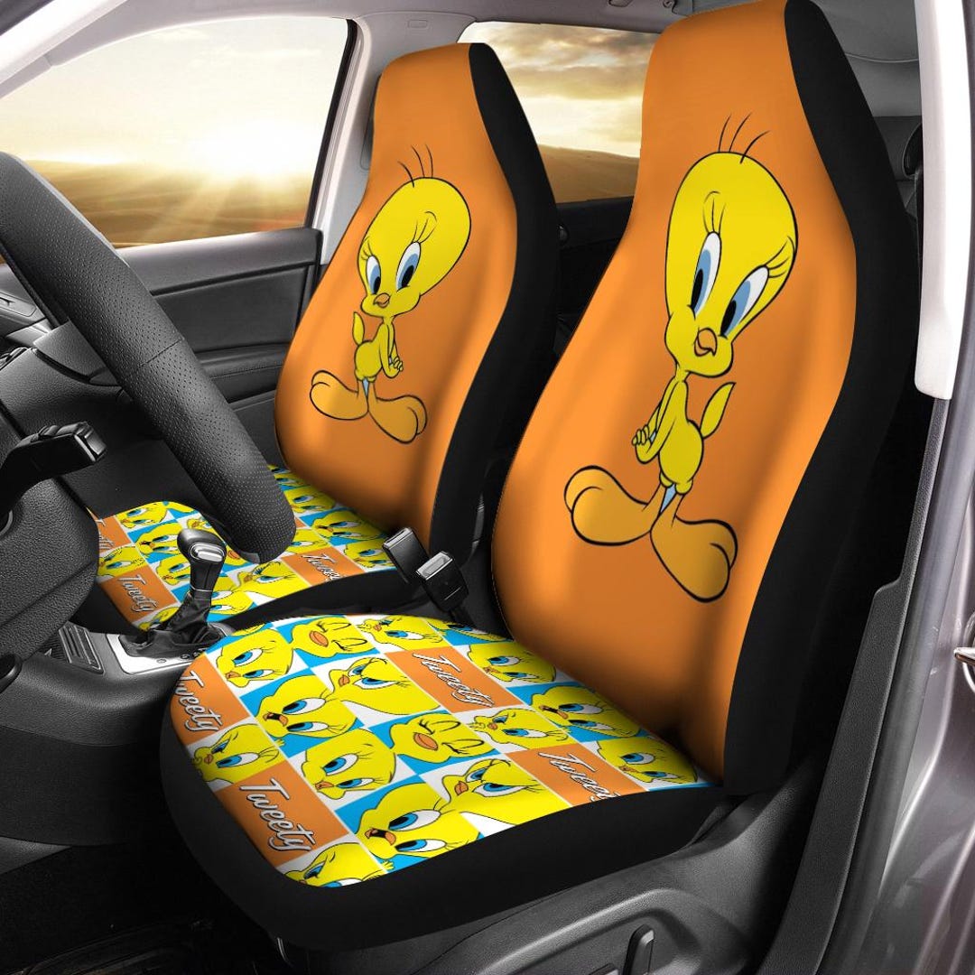 Tweety Bird Car Seat Cover, Tweety Bird Car Cover, Car Protector, Car ...