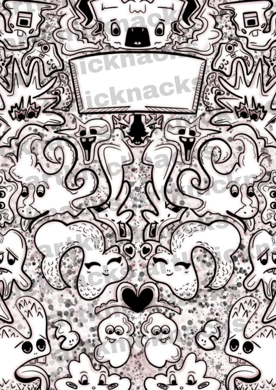 Folder Insert Coloring Page - Etsy
