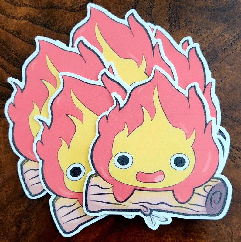 Calcifer - Howl's Moving Castle Sticker - Etsy