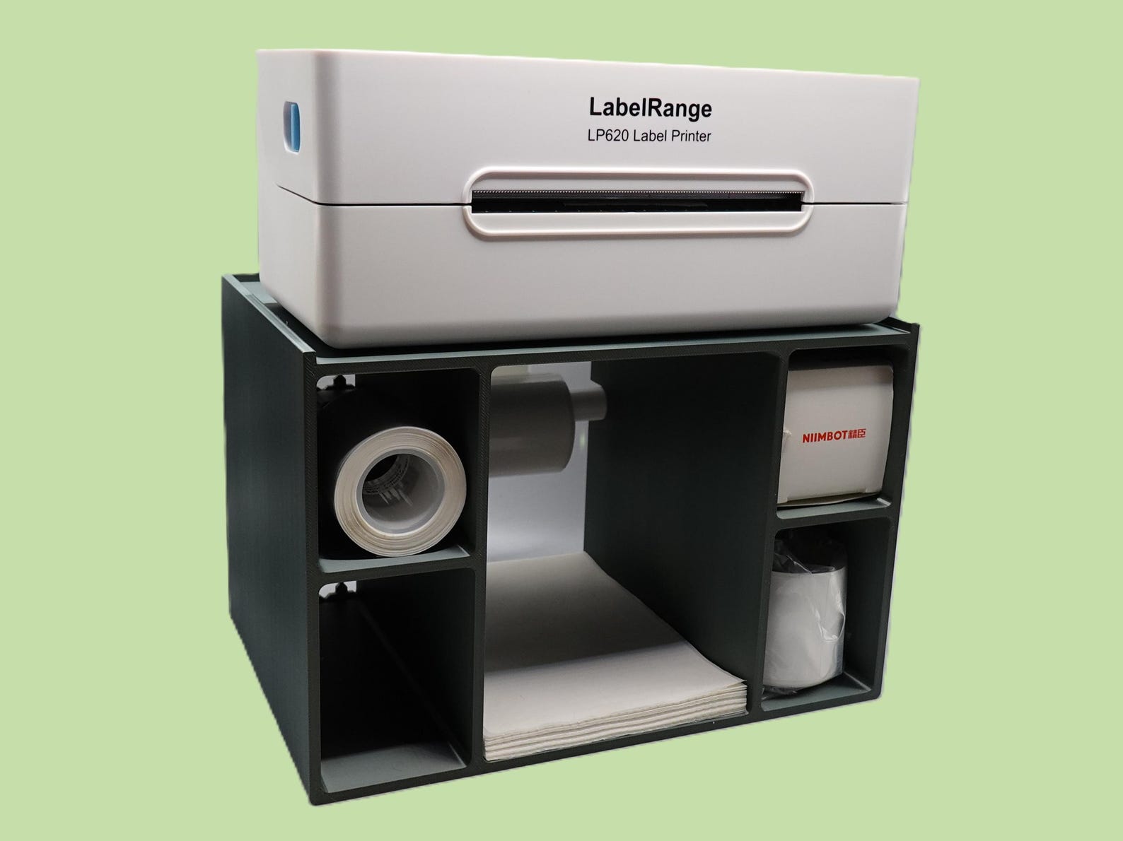 Universal Thermal Label Printer Stand With Storage (3D Printed) - Etsy