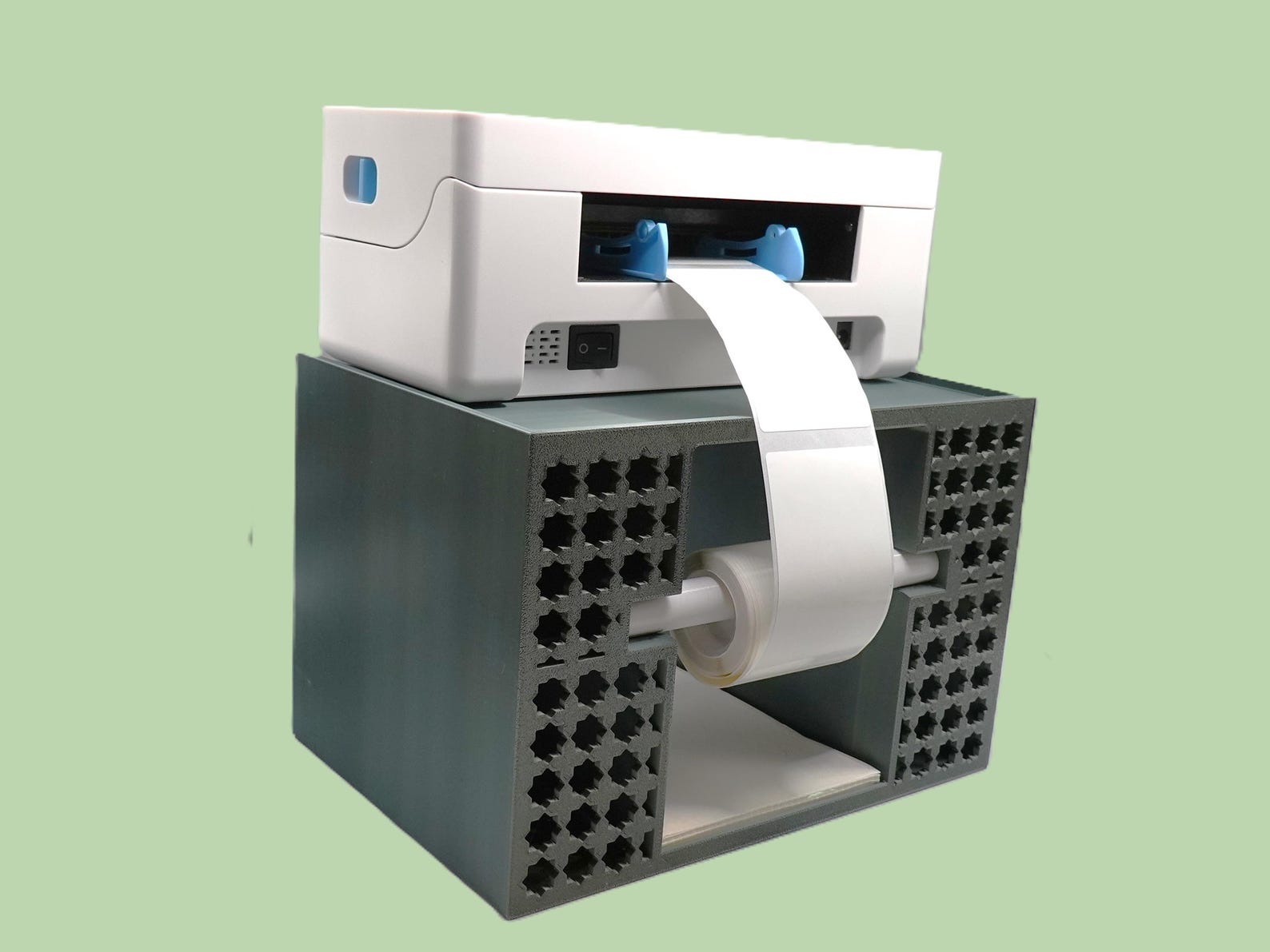 Universal Thermal Label Printer Stand With Storage (3D Printed) - Etsy