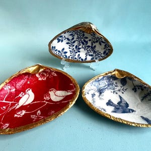 DIY Clam Shell Decoupage Set of 4 Kit for Crafting Party Beach Shell ...