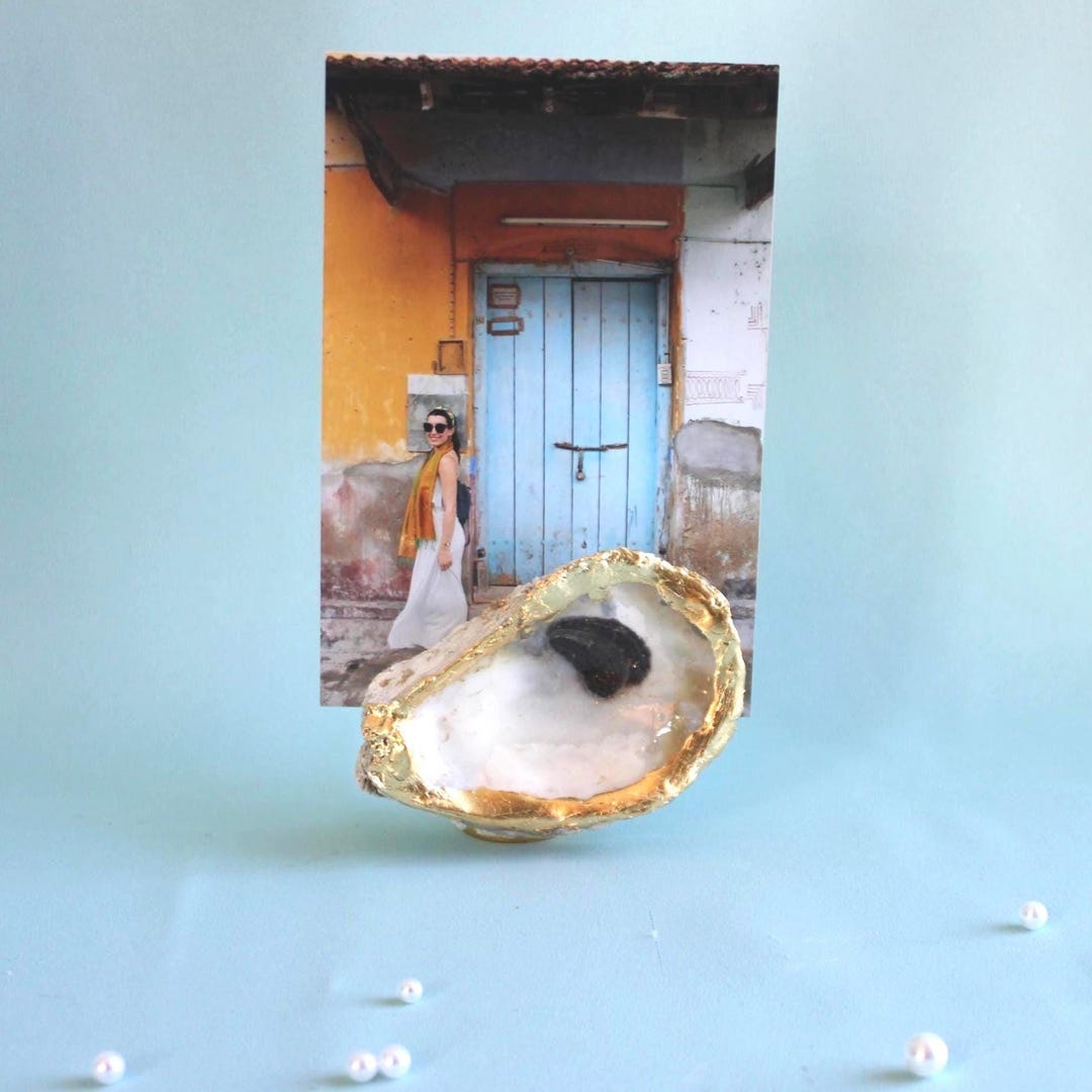 Oyster Shell Photo Holders Cute Photo Holders Table Home Decorations ...