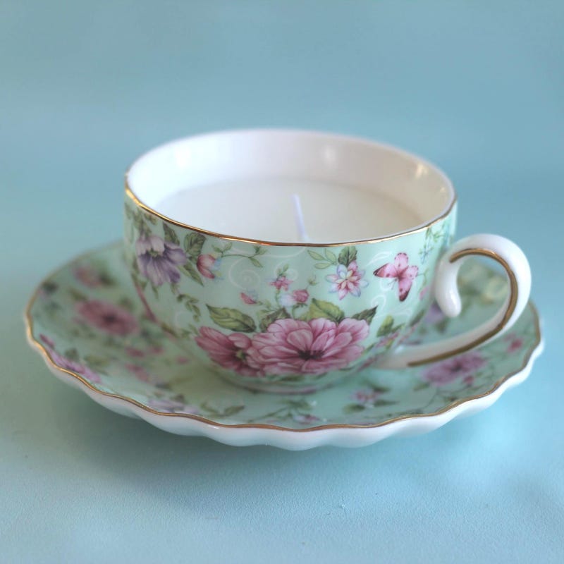 Tea Cup Candles - Etsy