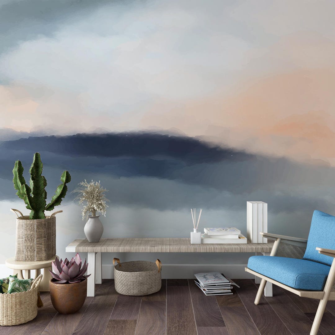 Abstract Sky Wallpaper Murals Soft Color Cloud Wallpaper,bathroom Wall ...