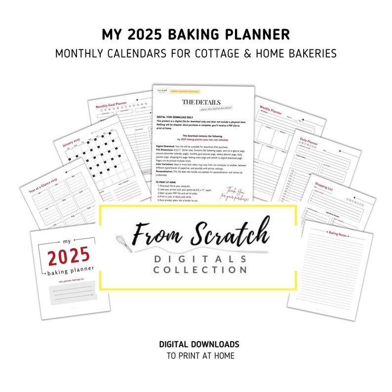My 2025 Baking Planner - Etsy