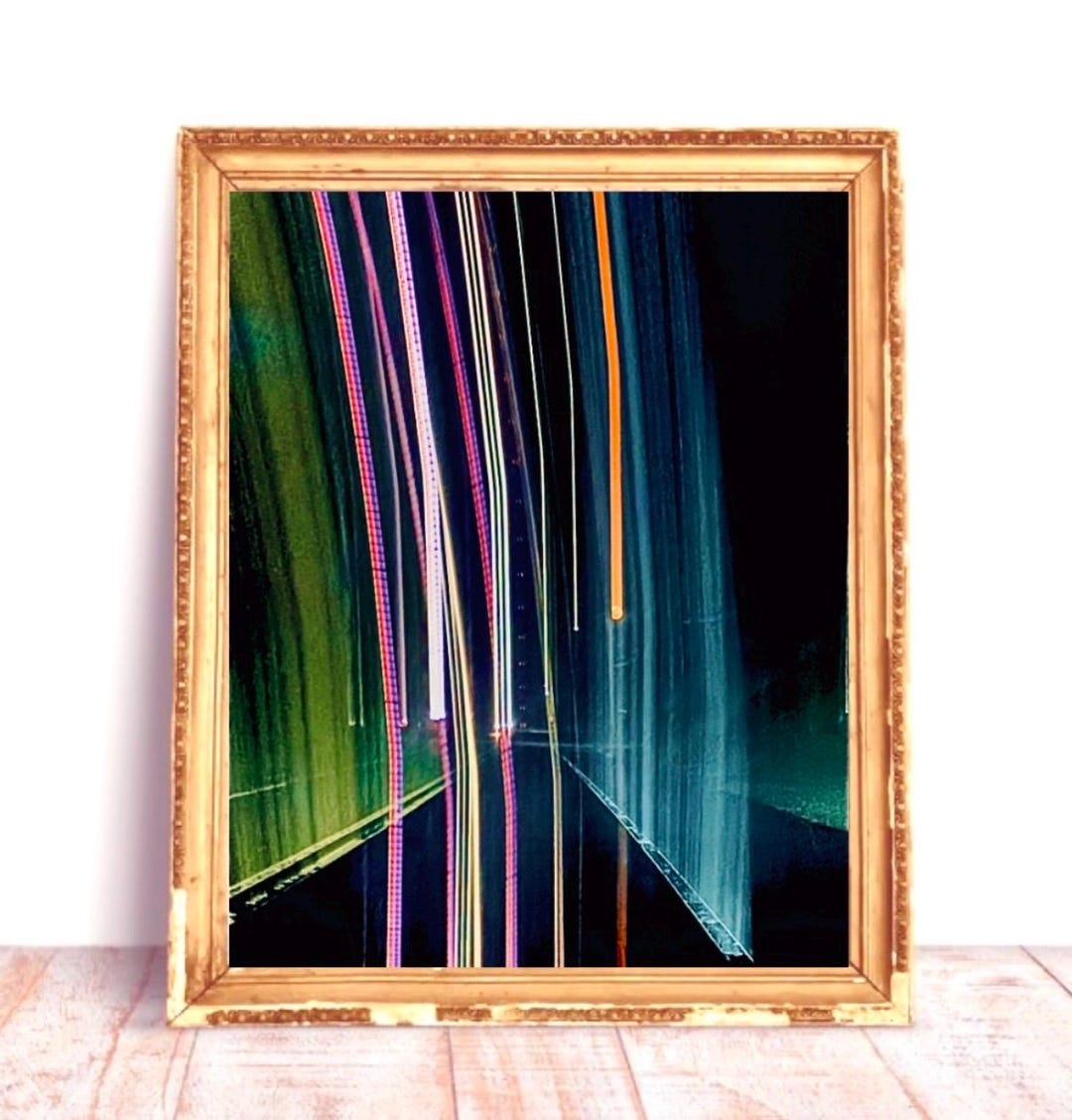 Neon Light Art Printable,rainbow Lights Photo Wall Art,abstract Night ...