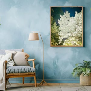 White Tree Photo Print: Night Landscape Wall Art (digital Download) - Etsy
