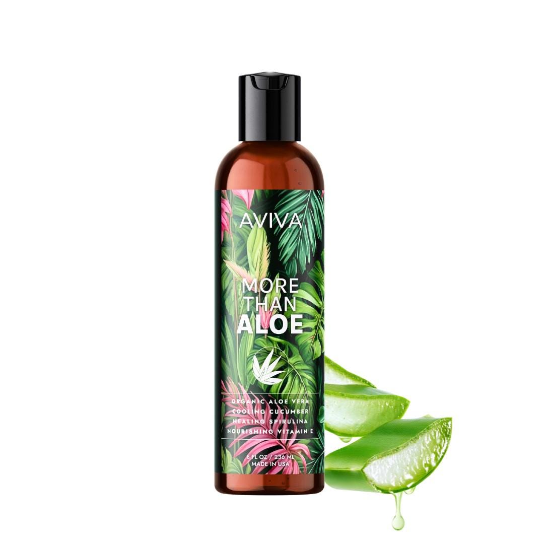 Aviva Aloe Vera Gel – Sun Burn Relief – After Sun Moisturizer – Cooling ...