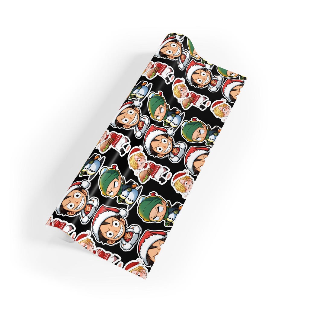 Gift Wrapping Paper, Luffy Zoro Sanji One Piece Anime Characters ...