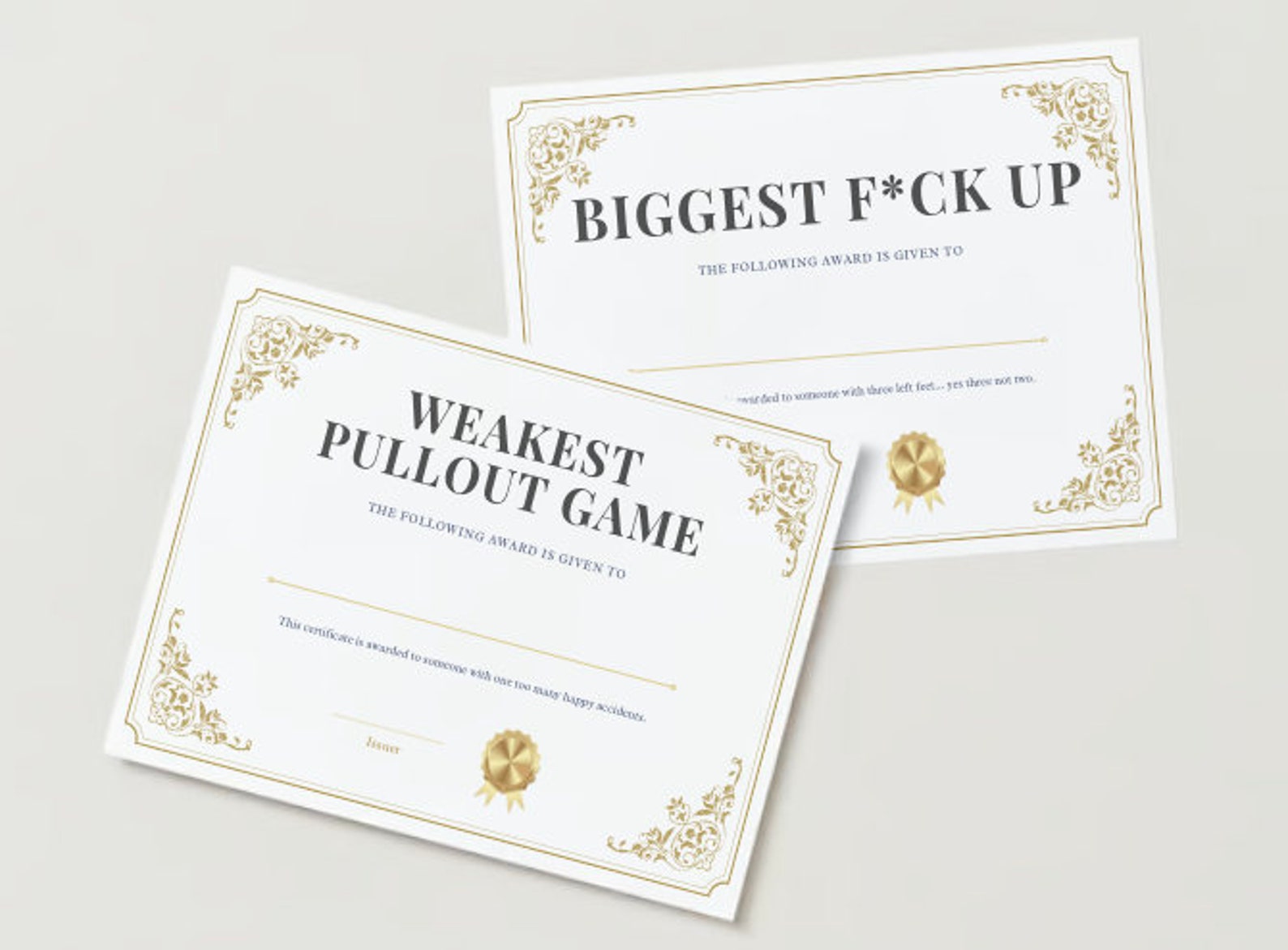 50 Funny Printable Awards for Friends | Funny Work Awards | Hilarious ...