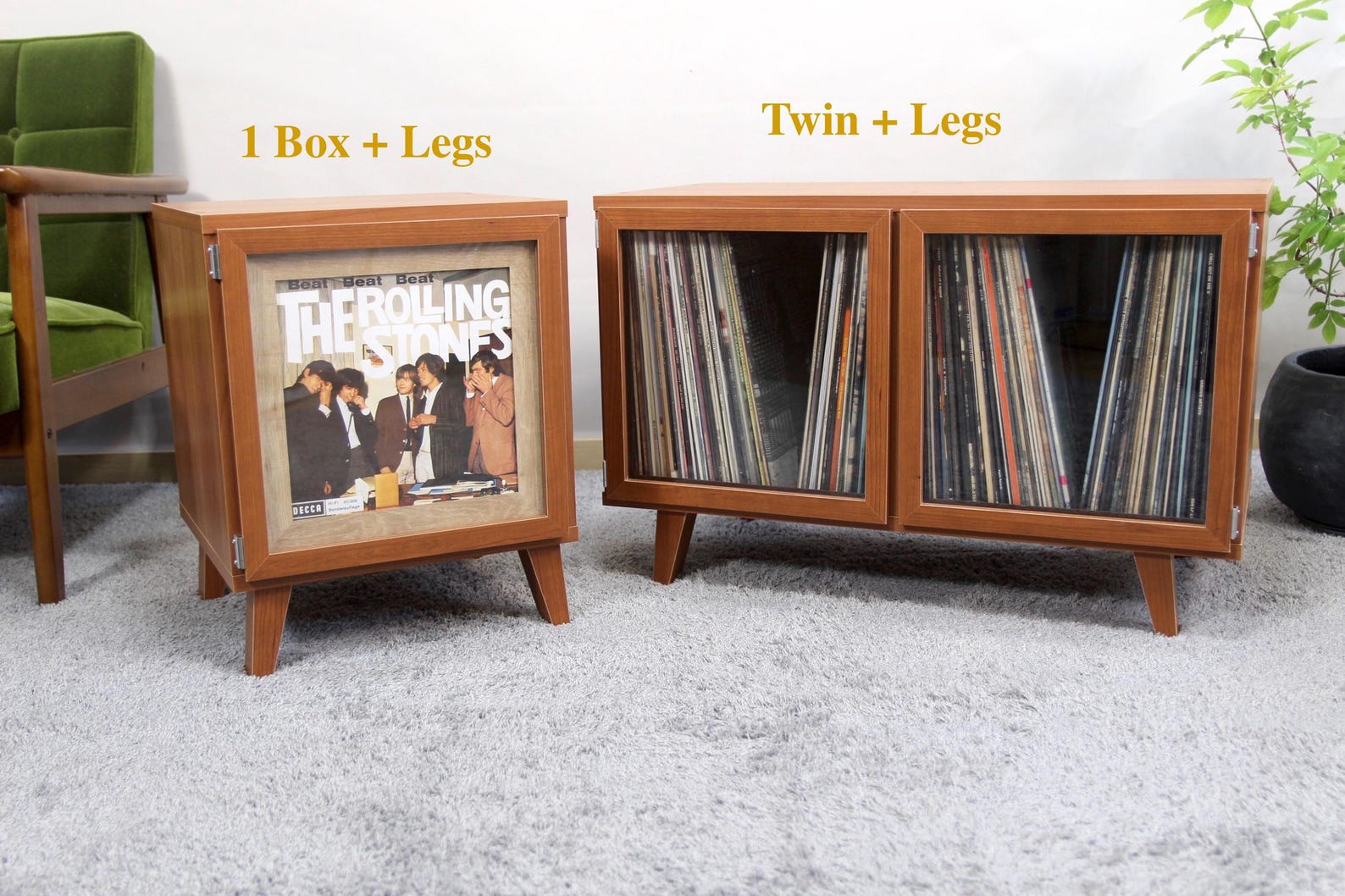 Art Vinyl Records Storage | 33rpm LP Album Art Box | Single Holder ...