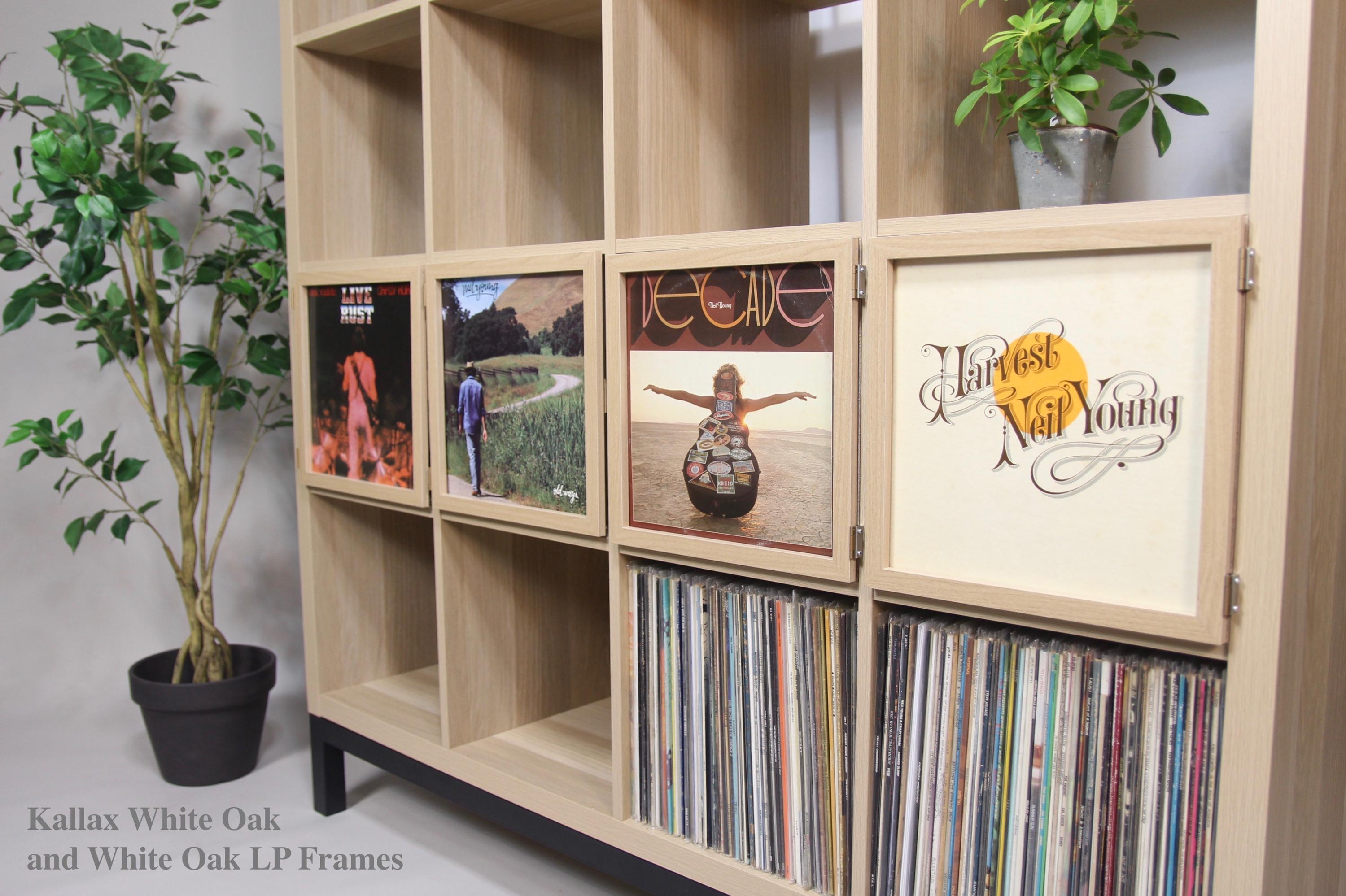 IKEA Kallax Ideas Shelf LP Art Frame Door for Vinyl Record Storage Cabinet Cube Hack Picture Album Nowplaying Fave Music 33rpm Stan Deco Etsy