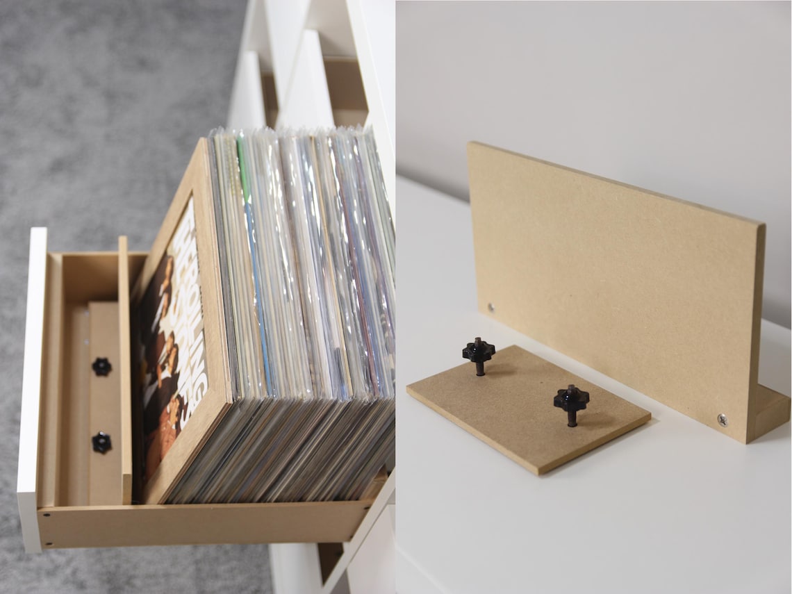IKEA Kallax Vinyl Record Storage Drawers, LP Cabinet Hack, Minimalist ...