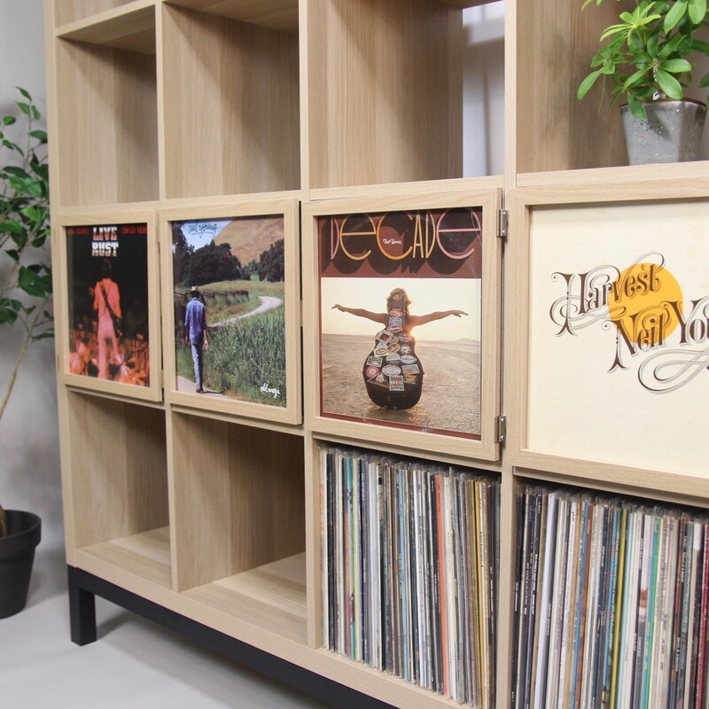 Record Storage Cube - Etsy