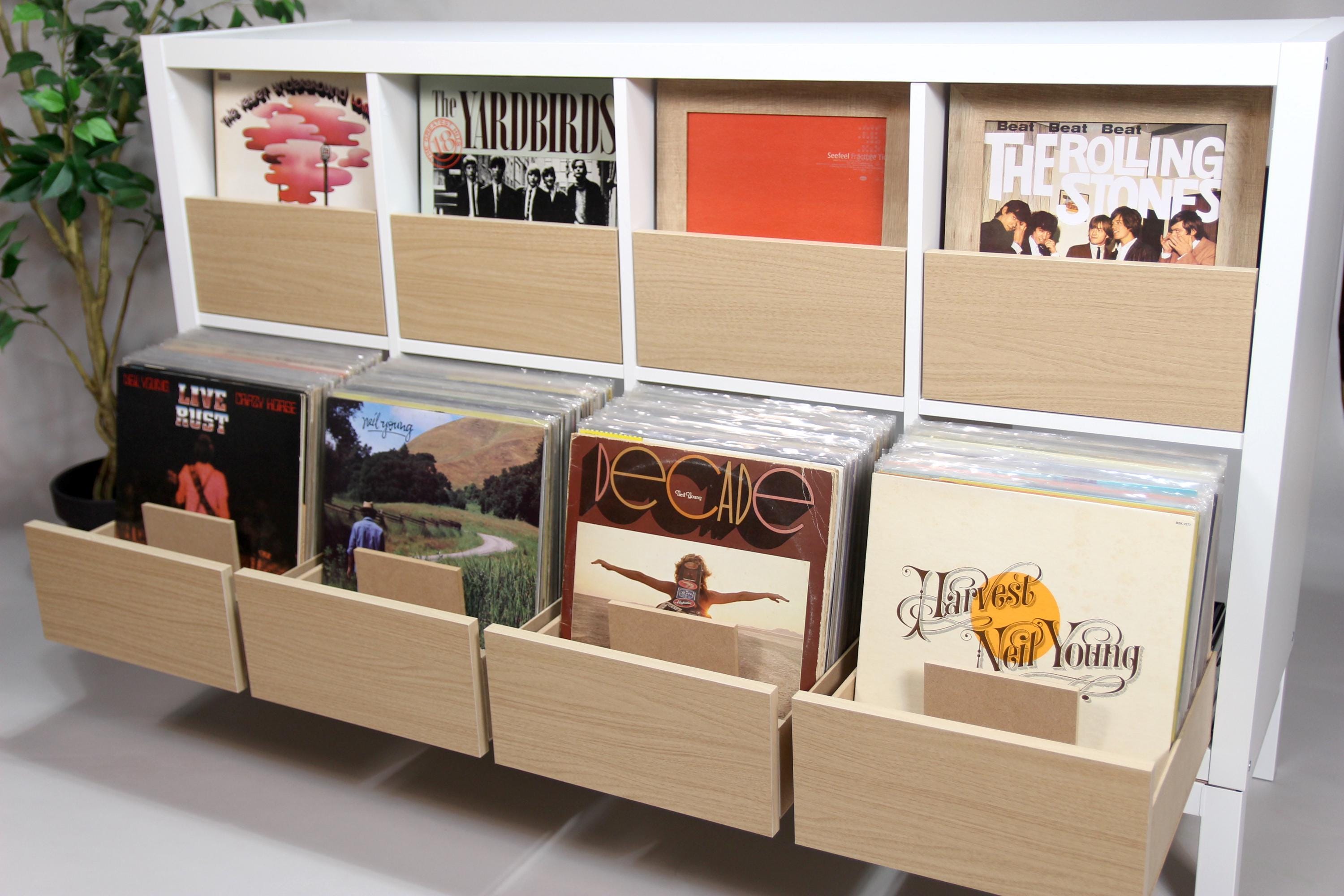 Vinyl Record Dig Storage for IKEA Kallax：diy Drawers, LP Part Cabinet ...