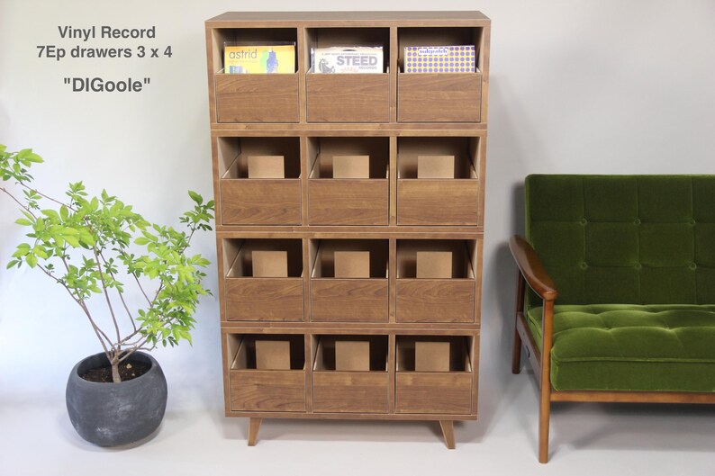 Made to Order 7ep Vinyl Record DIG Storage：scroll Drawers｜dj 45rpm ...