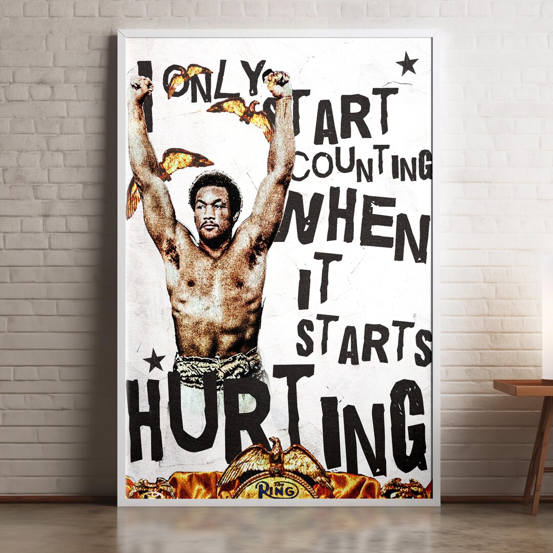 George Foreman George Foreman Poster Print, Vintage Boxing Wall Art ...