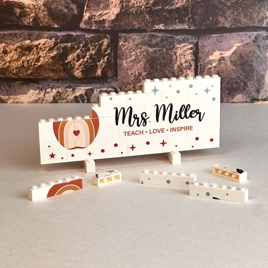 Custom LEGO Desk Name Plate | Desk Plaque | Custom Office Decor ...