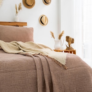 Organic Turkish Cotton Muslin Bedding Set: Extra Soft Gauze Blanket - Etsy