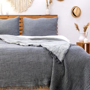 Organic Turkish Cotton Muslin Bedding Set: Extra Soft Gauze Blanket - Etsy