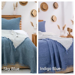 Organic Turkish Cotton Muslin Bedding Set: Extra Soft Gauze Blanket - Etsy