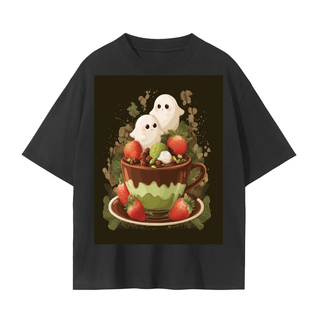 Anime,dubai Chocolate/ Pistachio Strawberry Cup/ Chibi Ghost/ Kawaii ...
