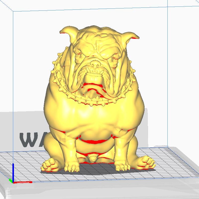 Bulldog, Stl, 3D Printable, 3D, Creatures, 3d Design, Fillament, Craft ...