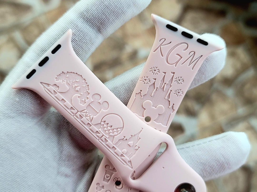 Personalized Disney Theme Park Apple Watch Band Gift for Her Gift for ...