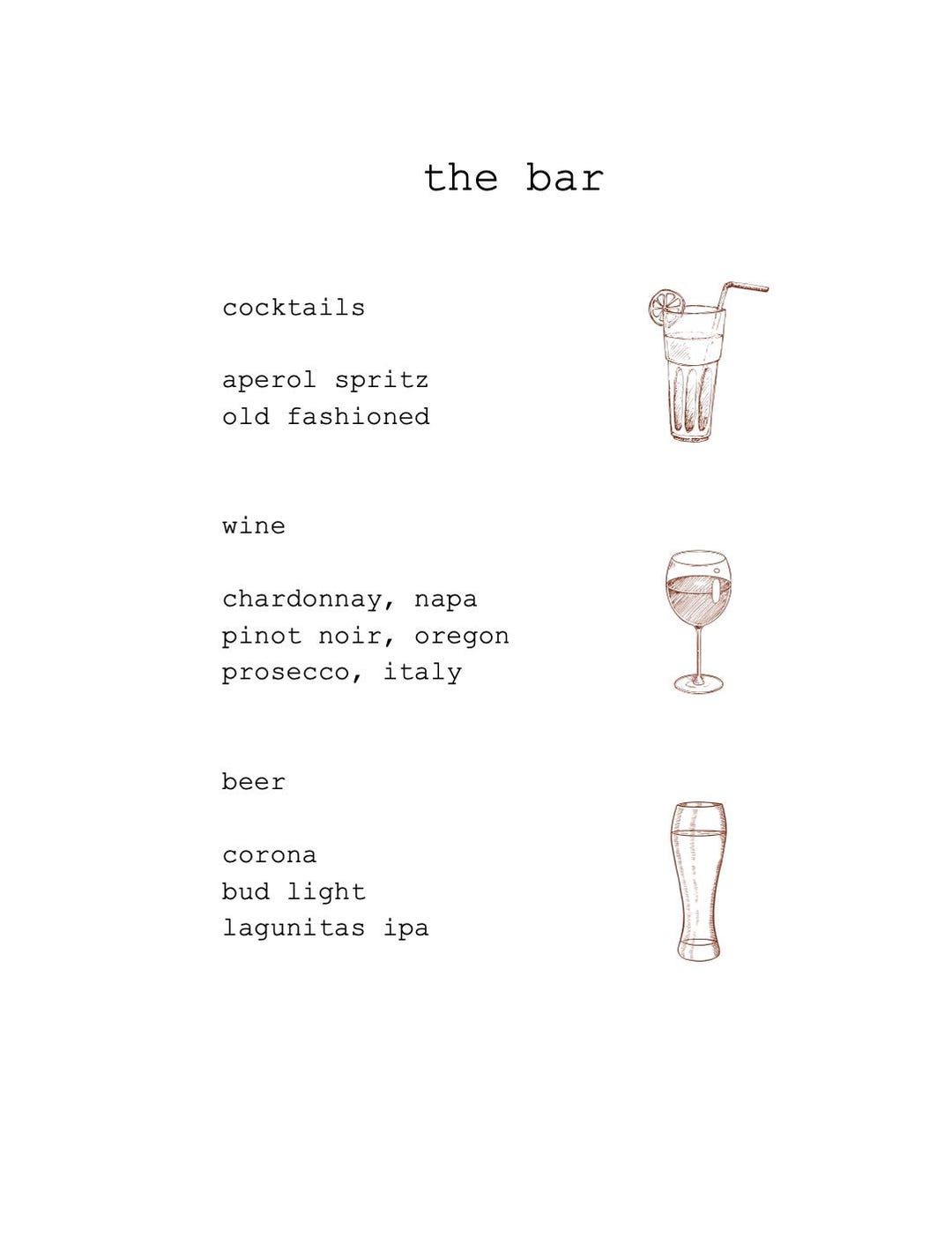 Minimalist Bar Sign, Typewriter Font Bar Sign, Editable Bar Sign ...