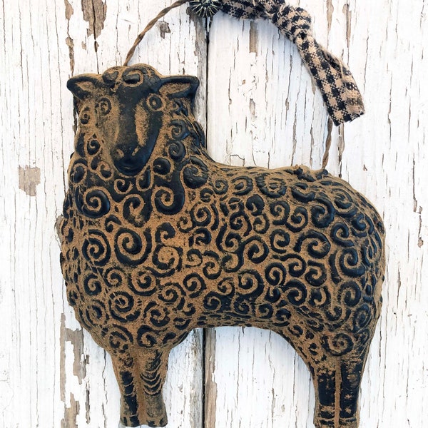 Folk Art Sheep - Etsy