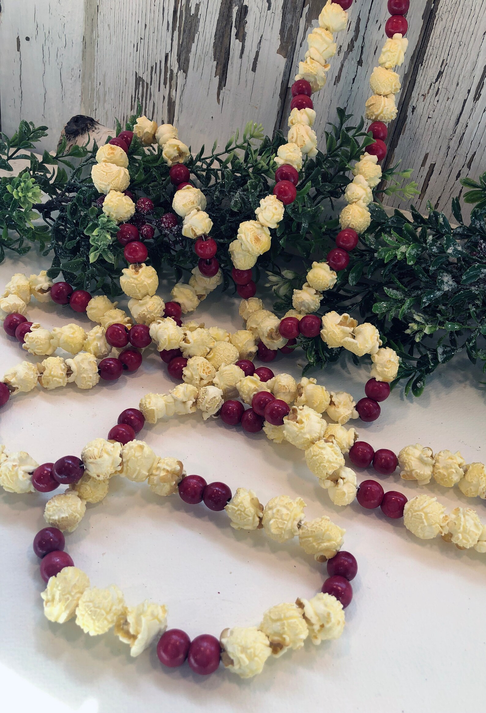 Real Popcorn Garland Christmas Tree Cinnamon Scented 9' - Etsy