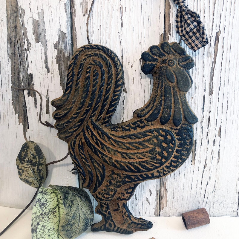 Primitive Rooster - Etsy