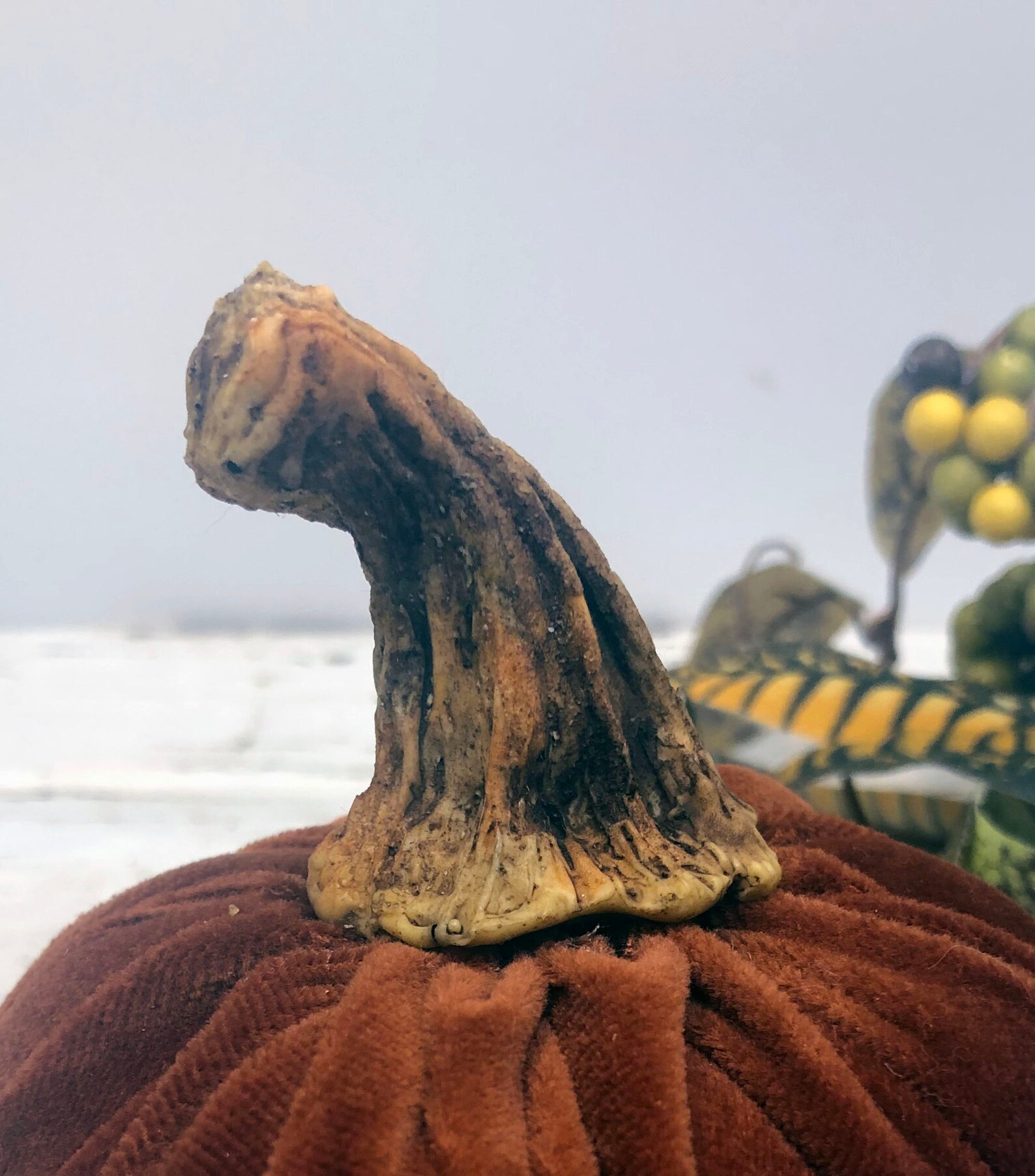 Small Pumpkin Stems Realistic Resin for Velvet Fabric Pumpkins | Etsy