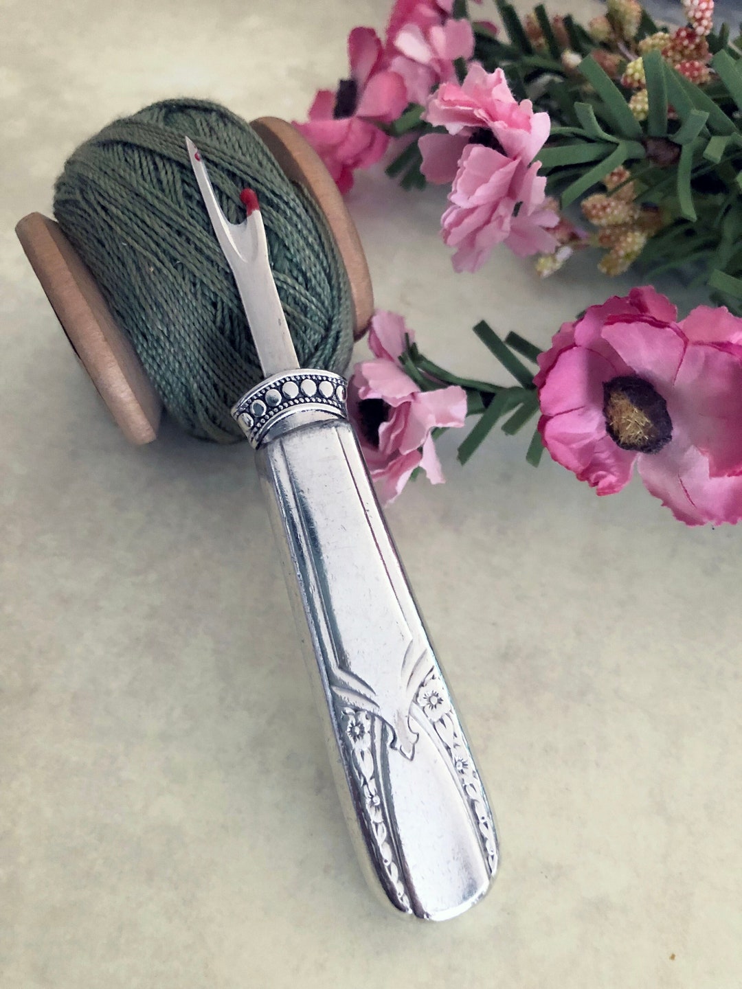 Vintage Silverplate Flatware Seam Ripper Sewing Crafting Quilting Gift ...